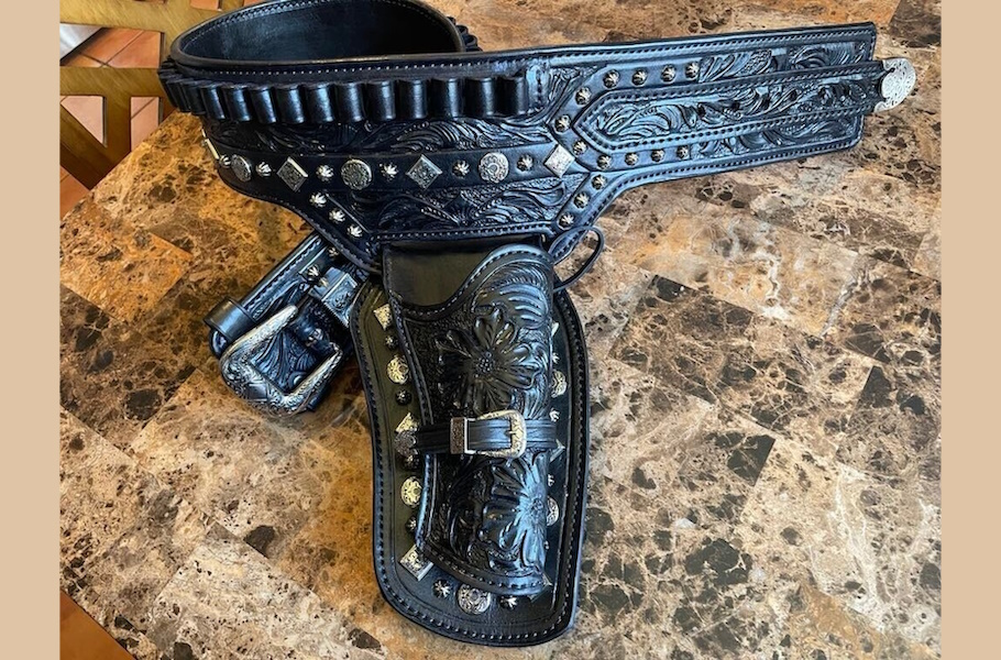 Lone Ranger Drop Loop Gun Belt with Side Holster [DRLONRNGR1] : Old ...